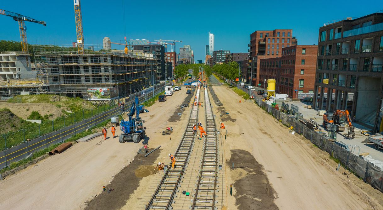 Roseknoop nieuws: Laan op Zuid eerder open - RET